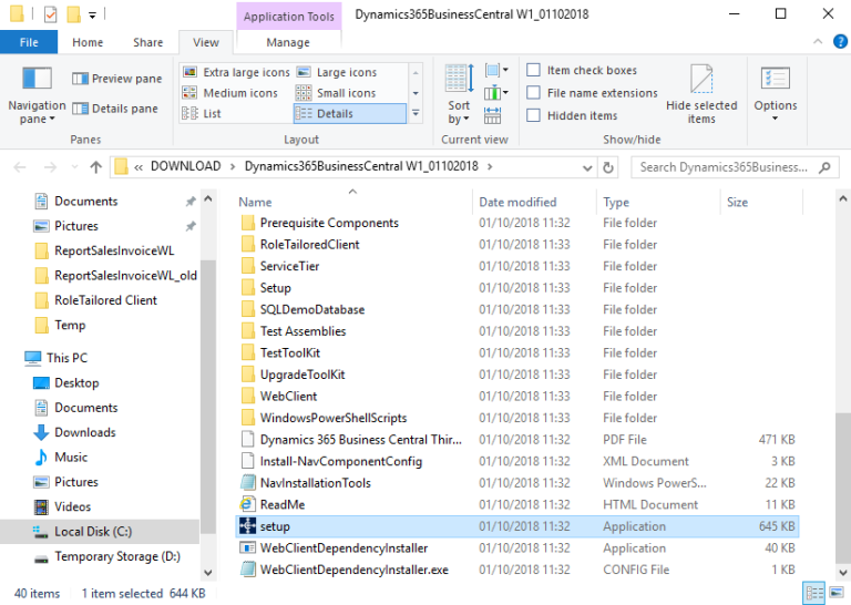 Microsoft Dynamics Business Central - شیرپوینت سنتر